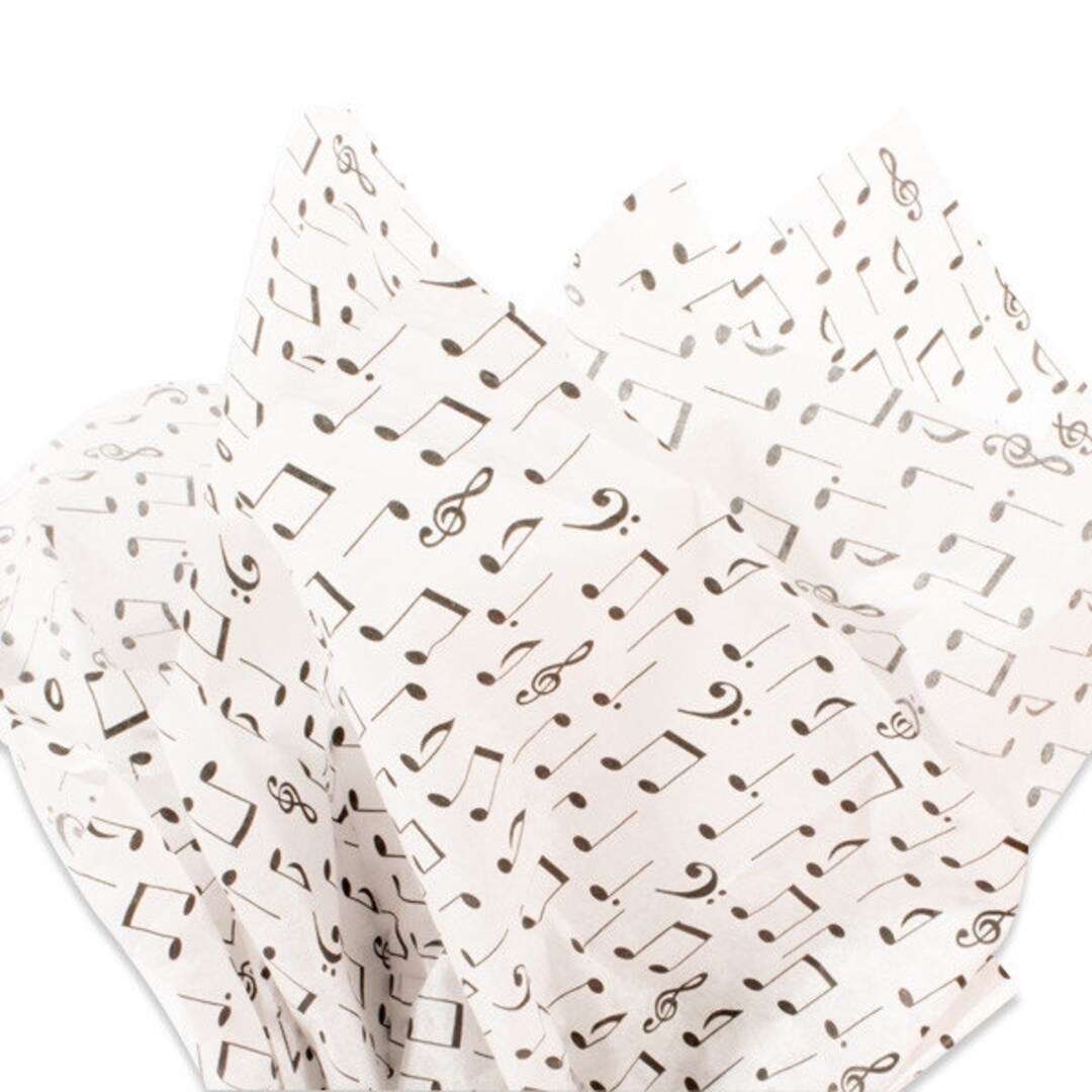 Symphony Music Notes Patterned Tissue 20 X 30 Sheets 240 / Pack - Etsy
