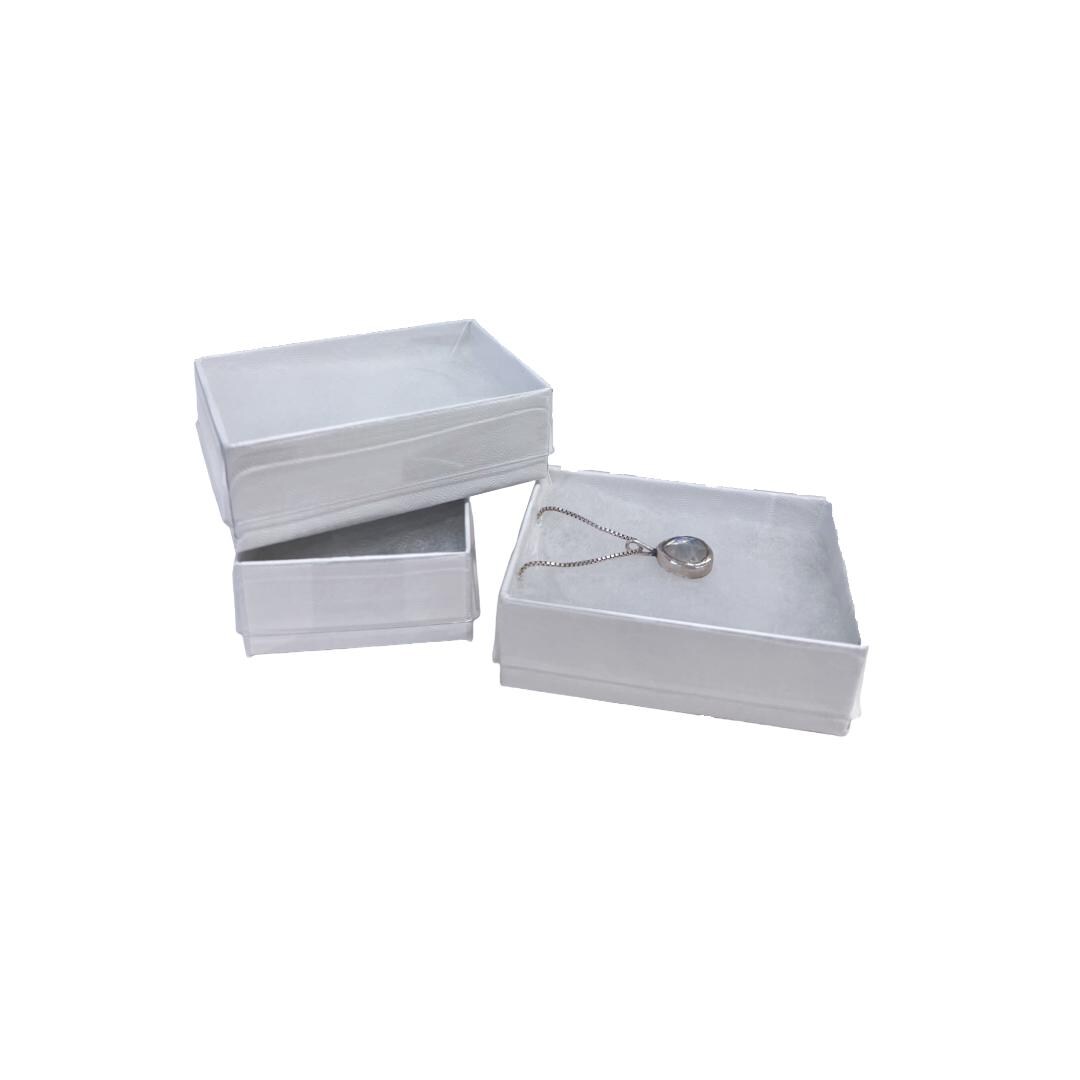 Made in USA - 100 Boxes - Clear Top With White Embossed Swirl Bases ...
