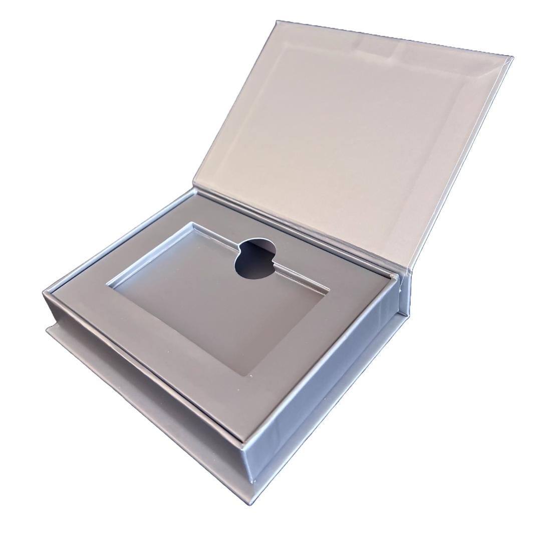 10 Boxes - Magnetic Gift Card Boxes - Matte Pewter - Etsy