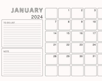2024 Digital Calendar - Etsy