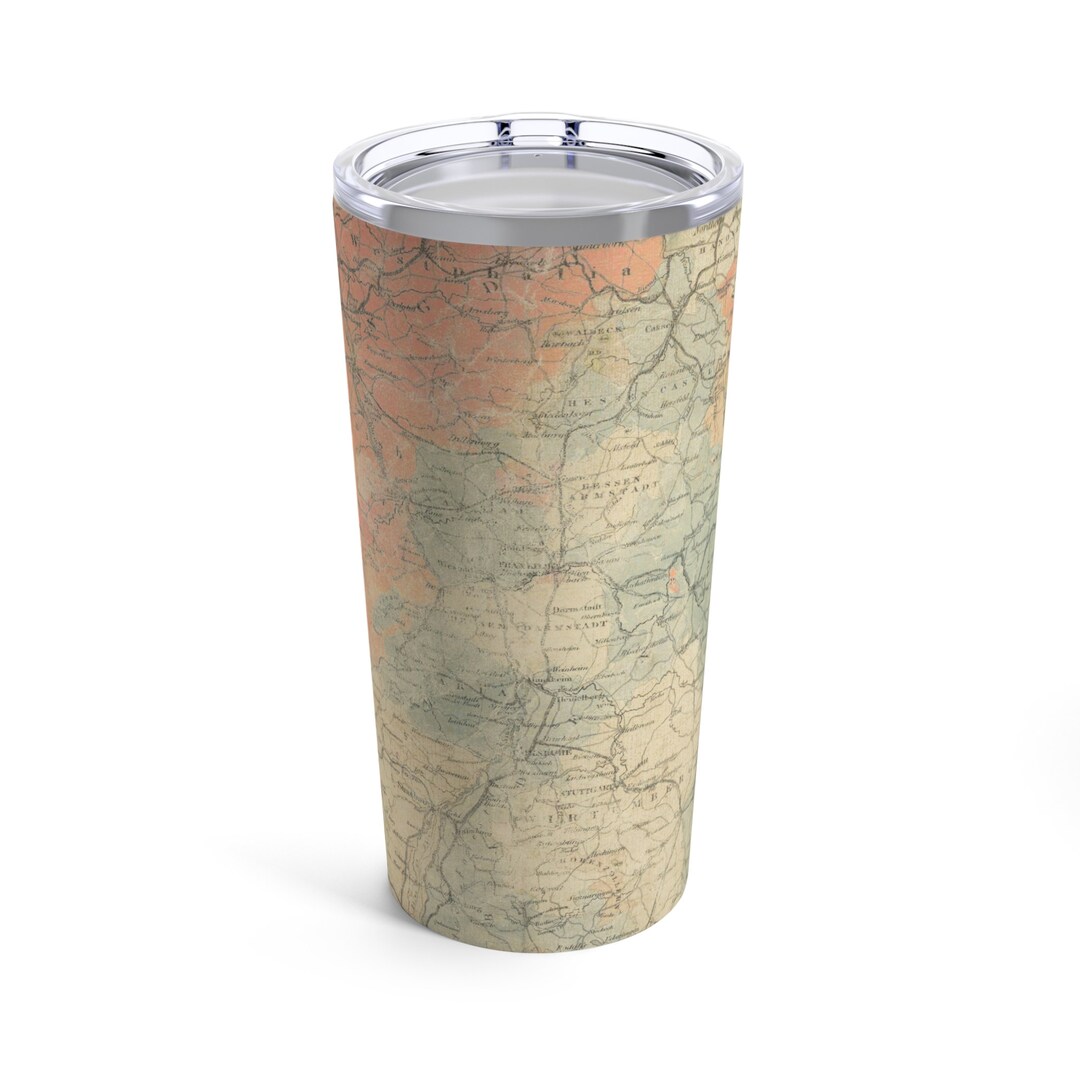 Vintage Map Tumbler, Safari Adventure Tumbler, 20oz Tumbler, Gift for ...