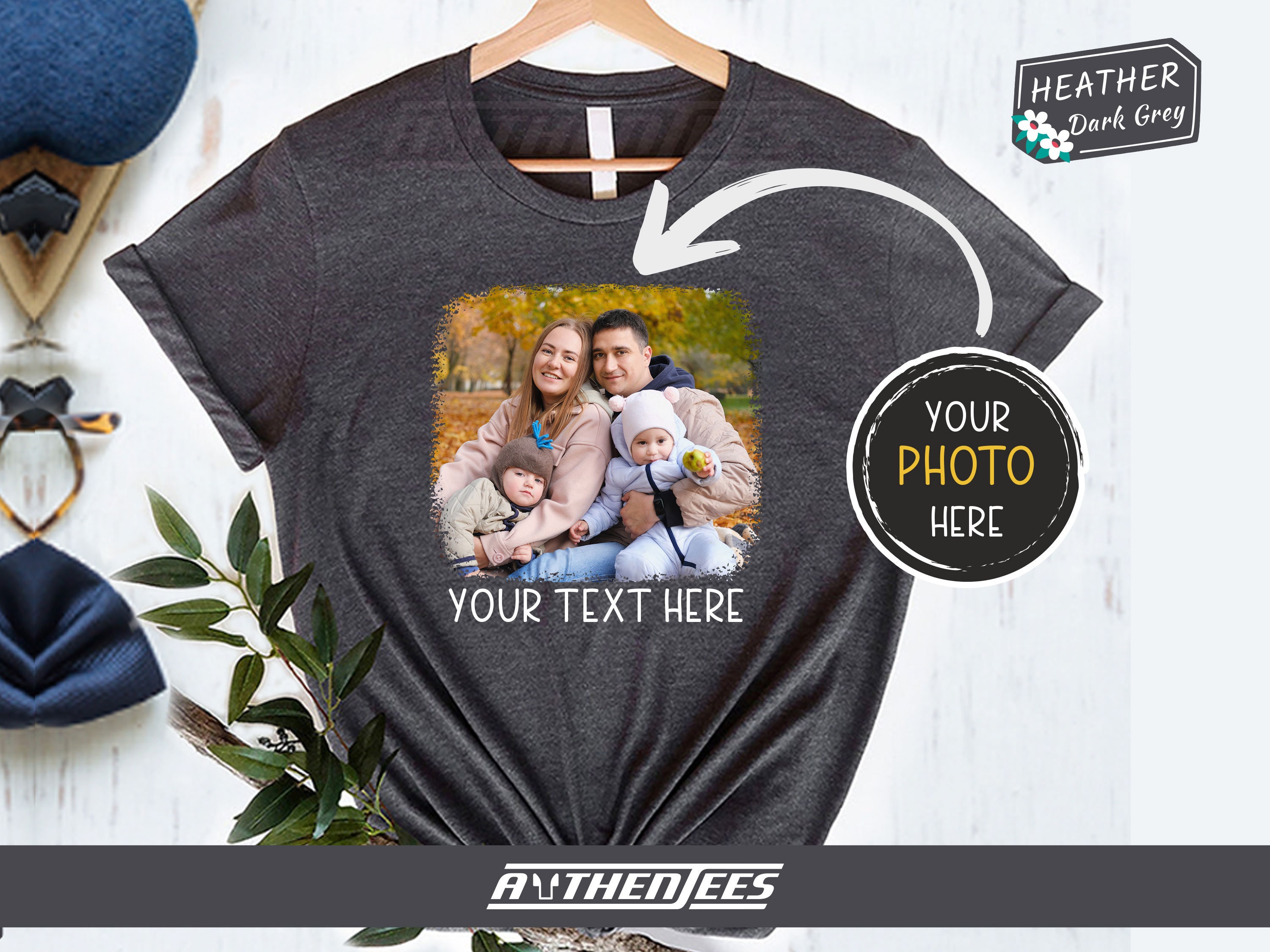 Custom T-shirt With Your Own Photo Print Custom Photo Custom Picture ...