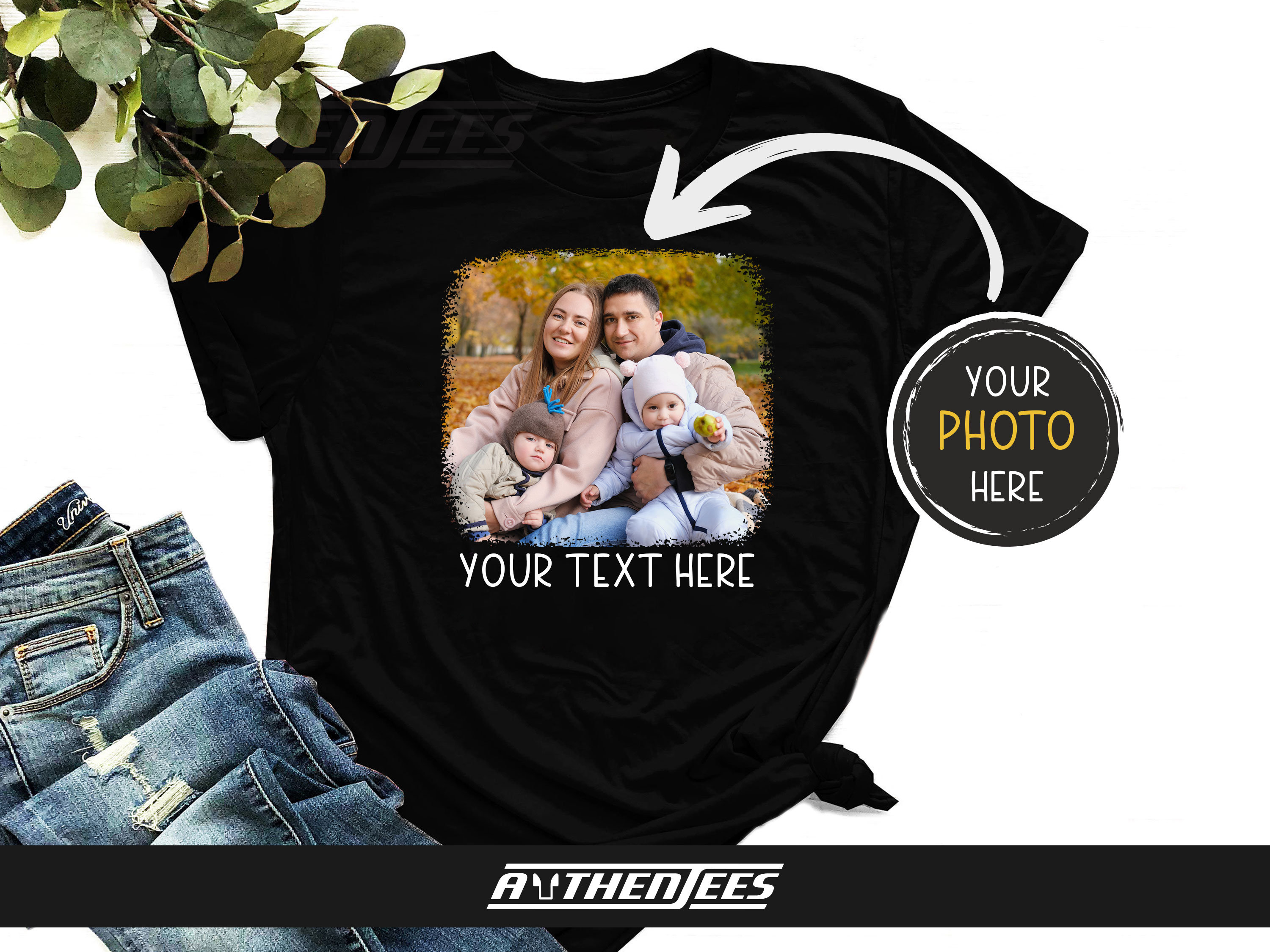 Custom T-shirt With Your Own Photo Print Custom Photo Custom Picture ...