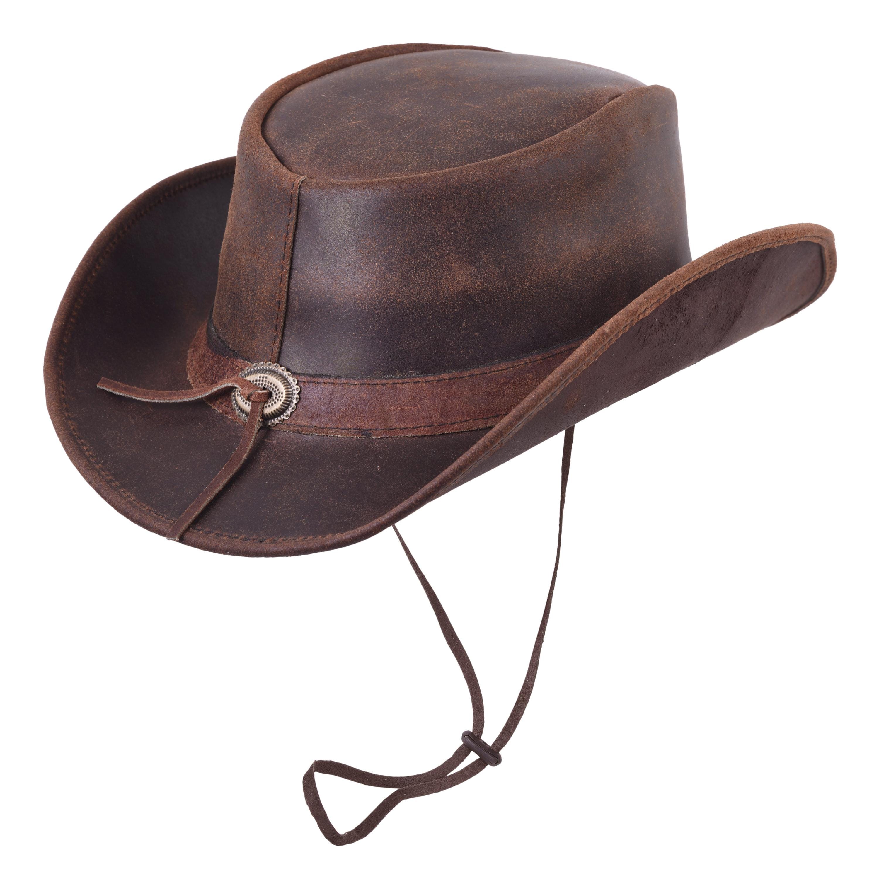 Leather Cowboy Hat – Western Rodeo Style With Studded Band - Etsy