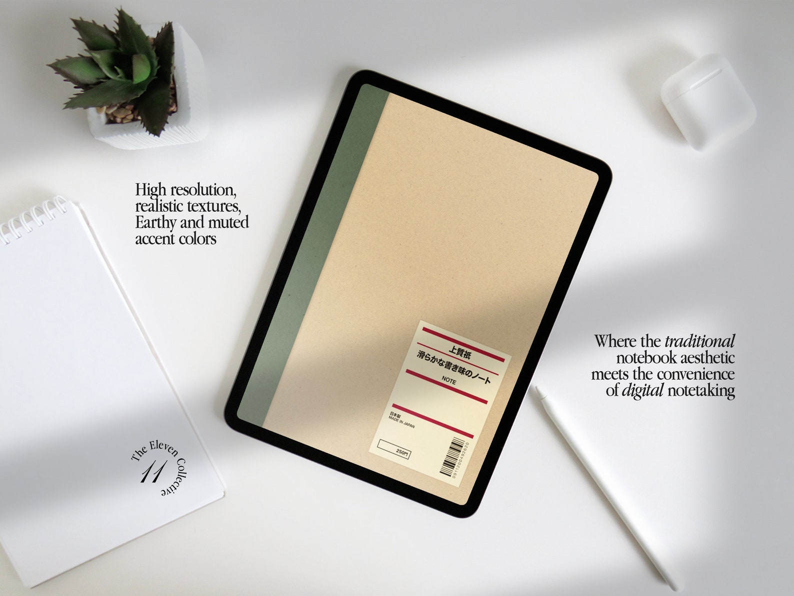 Minimalist MUJI Style Digital Notebook Covers (premium Bundle: 48 ...