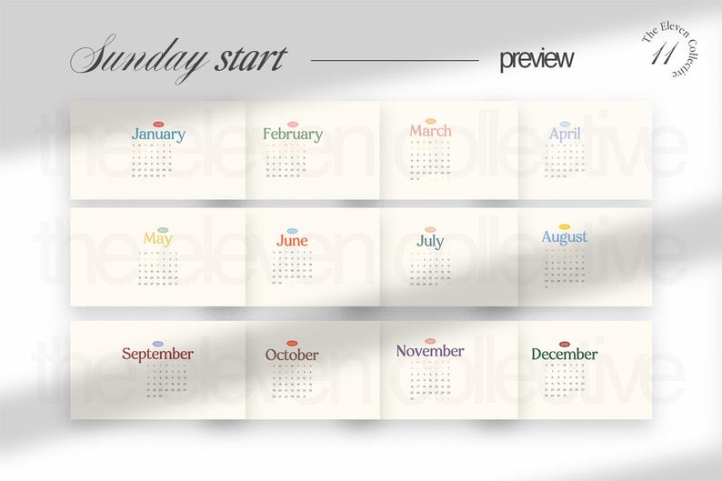 2025 Monthly Calendar Desktop Wallpaper + Folder Icons (digital ...