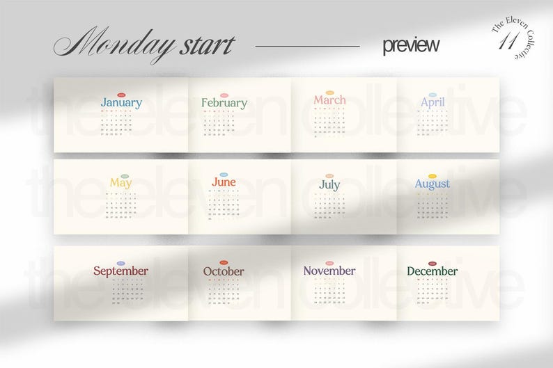 2025 Monthly Desktop Calendar / Wallpaper / Background (neutral ...