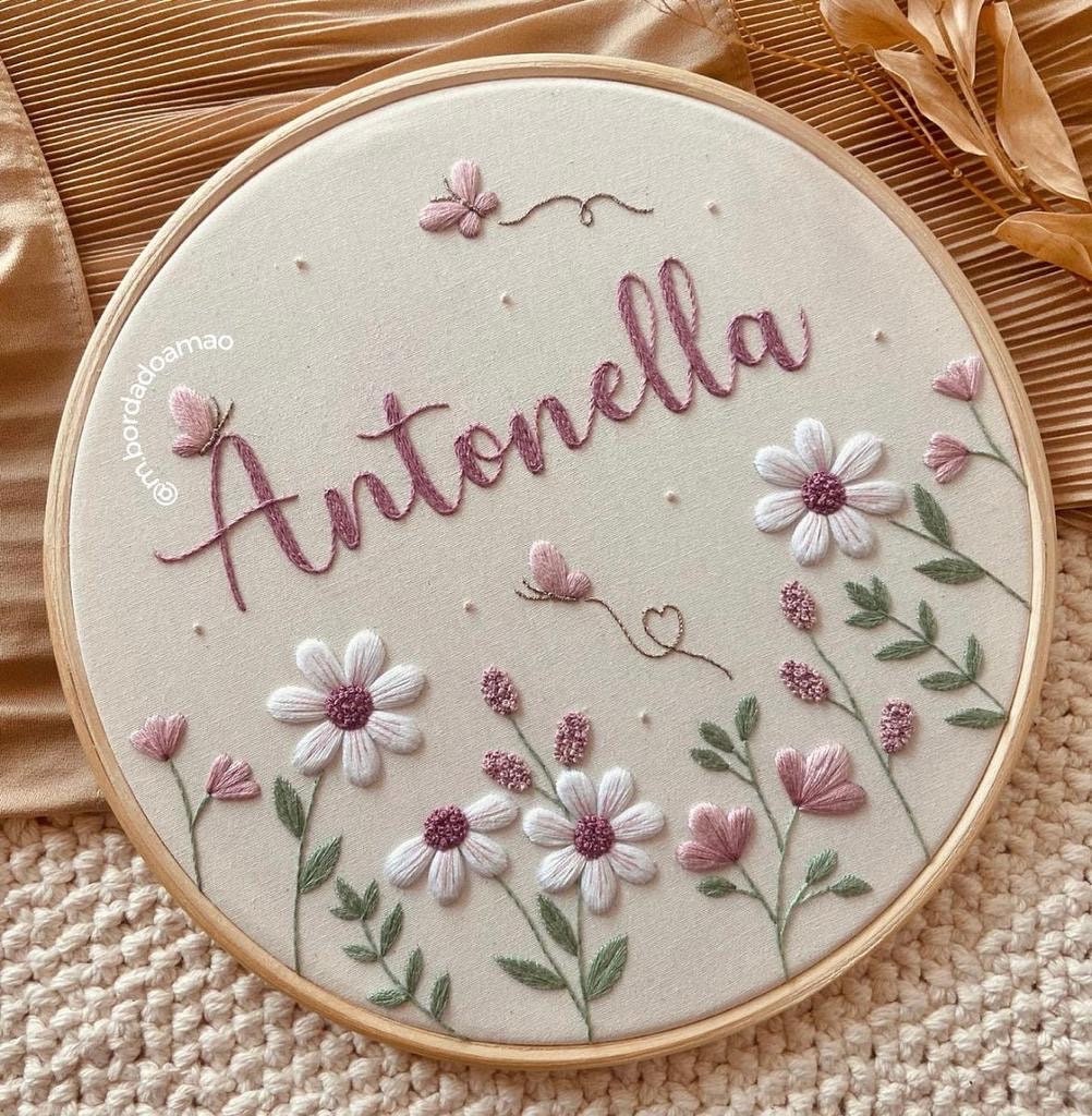 Name Personalisation Embroidery Hoop - Etsy