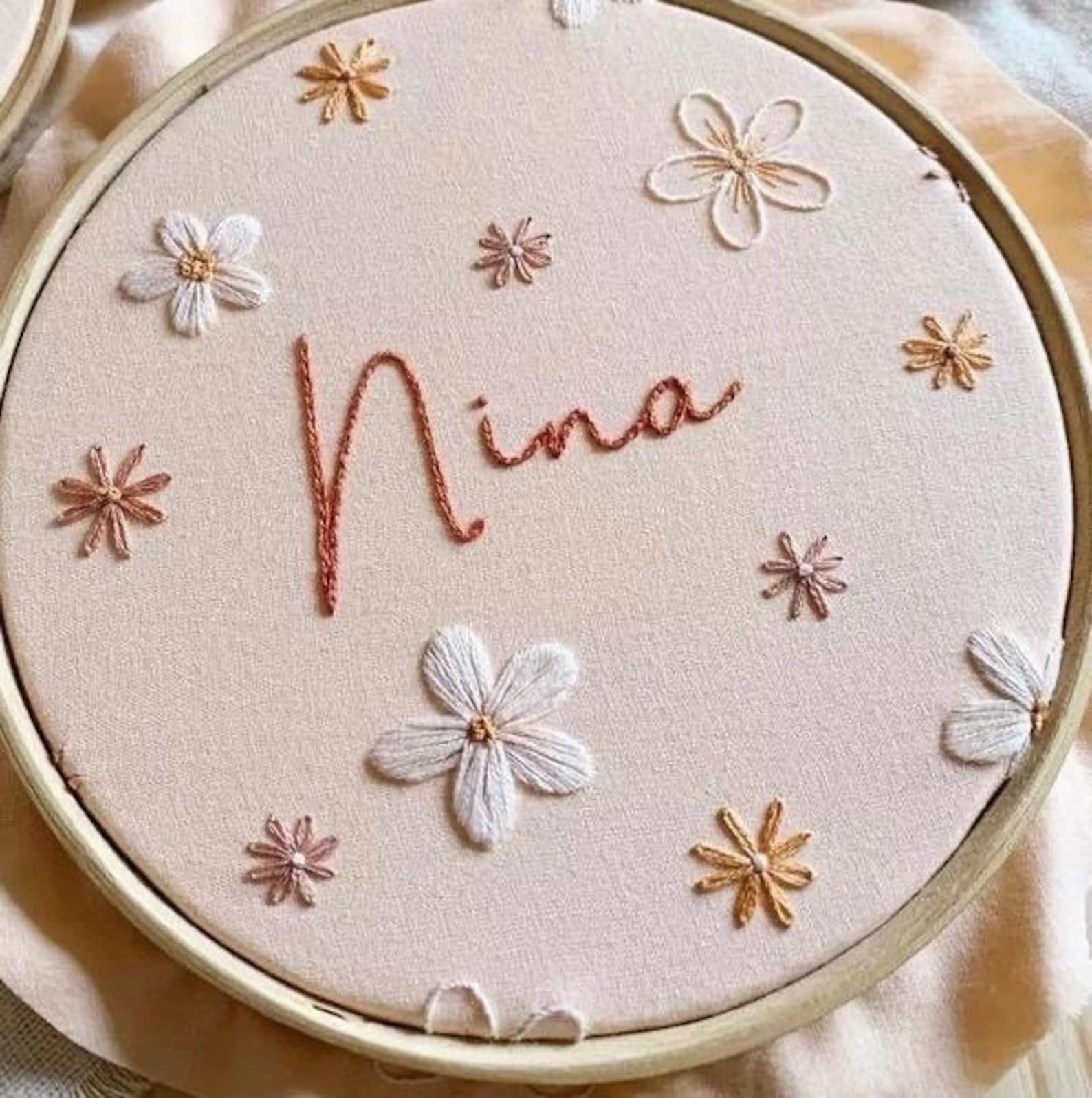 Name Personalisation Embroidery Hoop - Etsy