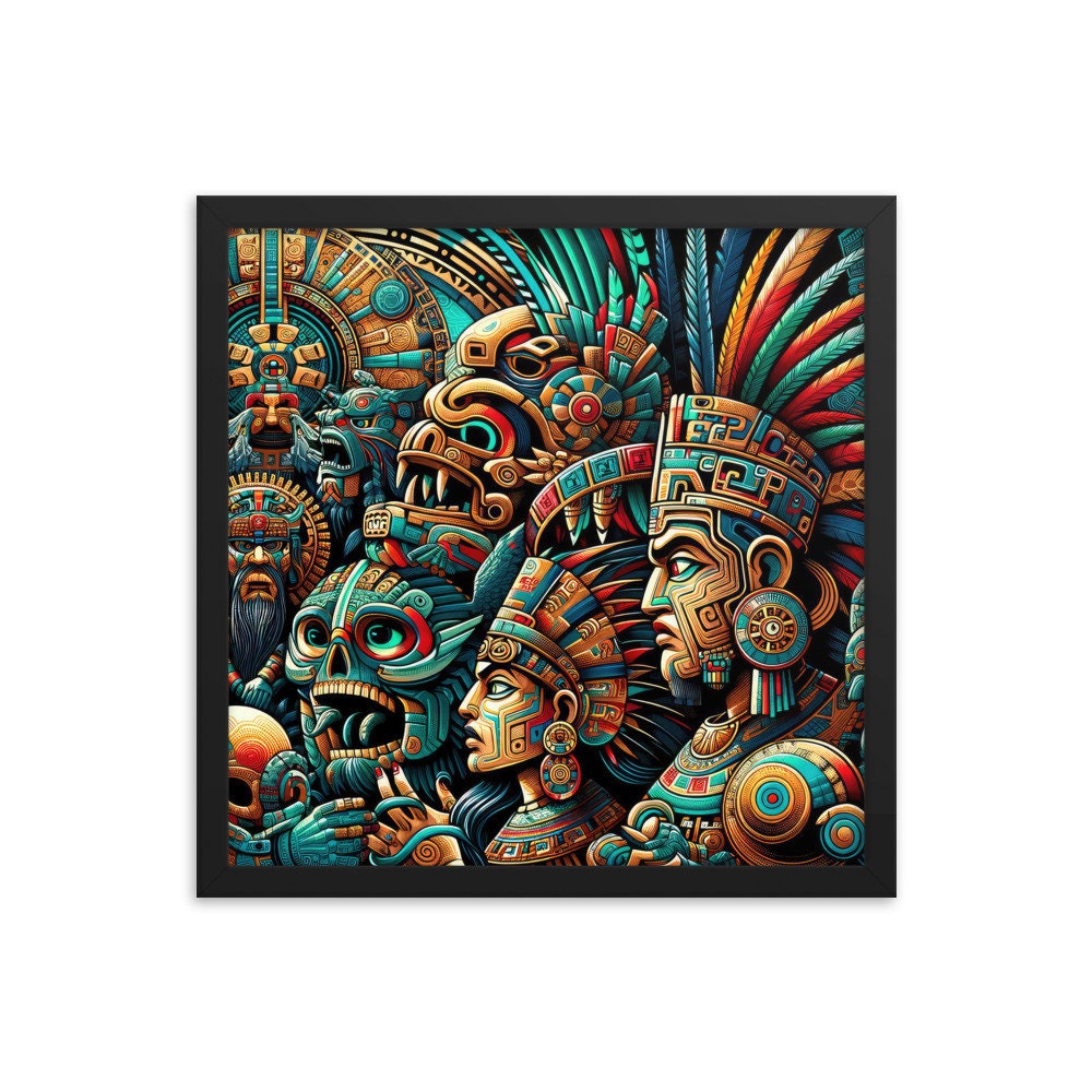 Aztec Gods | Mexica Gods | Wall Art | Home Decor | Pantheon Gods - Etsy