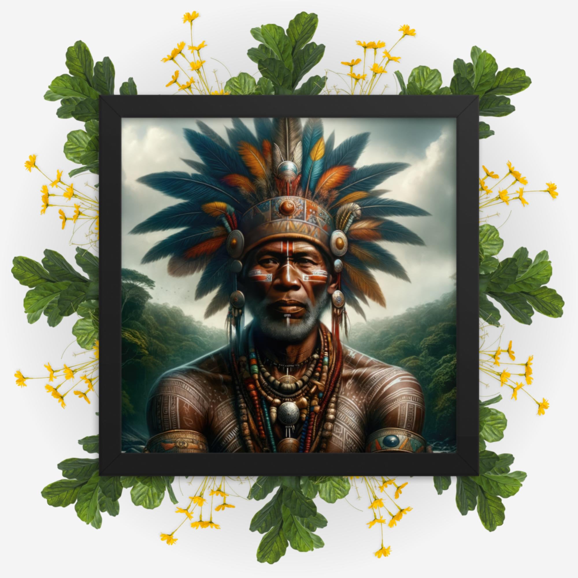 Framed Poster | Taino | Cacique | Leader | Wall Art | Home Decor ...