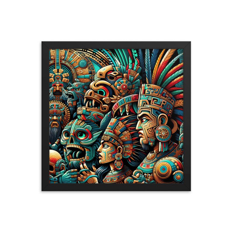 Aztec Gods | Mexica Gods | Wall Art | Home Decor | Pantheon Gods - Etsy