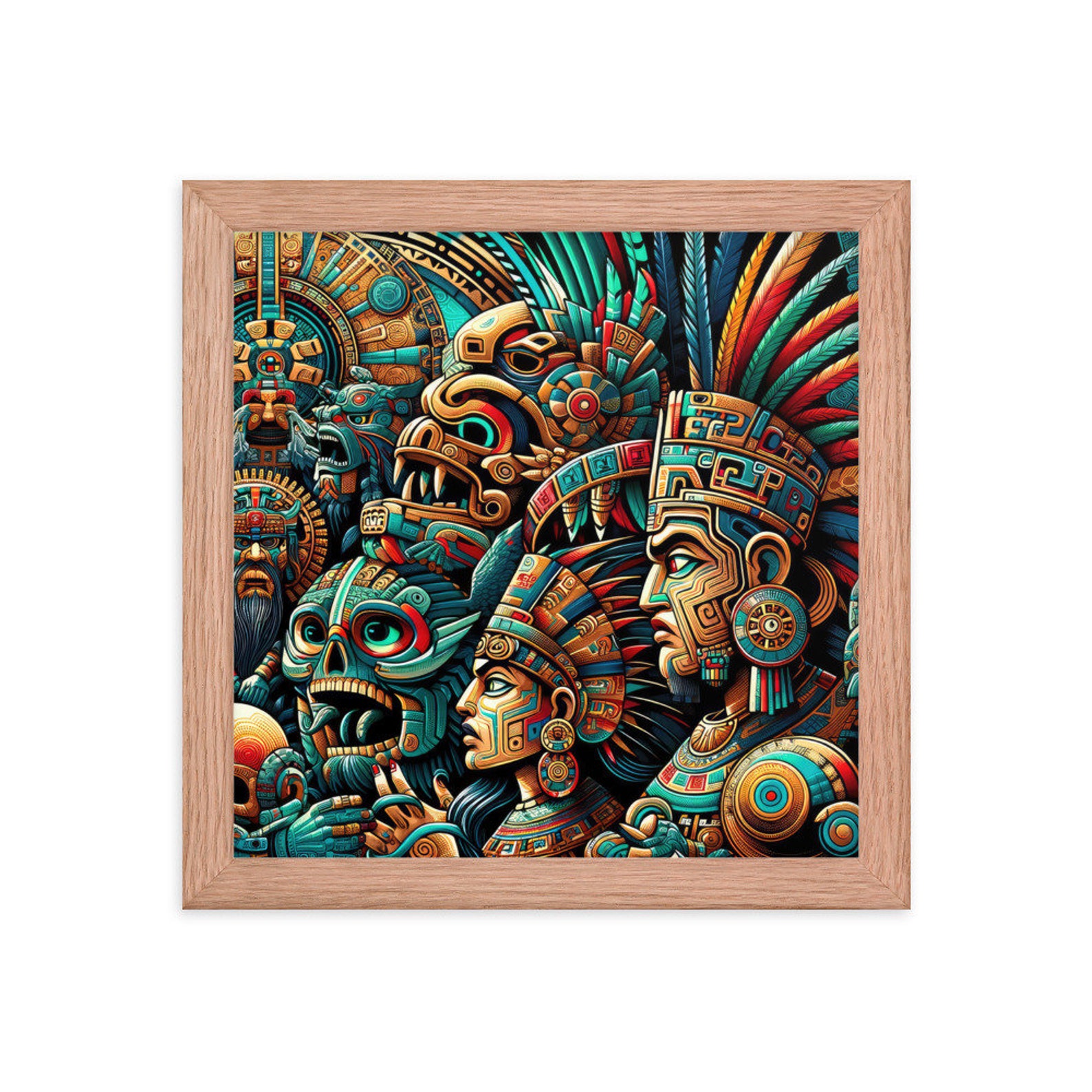 Aztec Gods | Mexica Gods | Wall Art | Home Decor | Pantheon Gods - Etsy