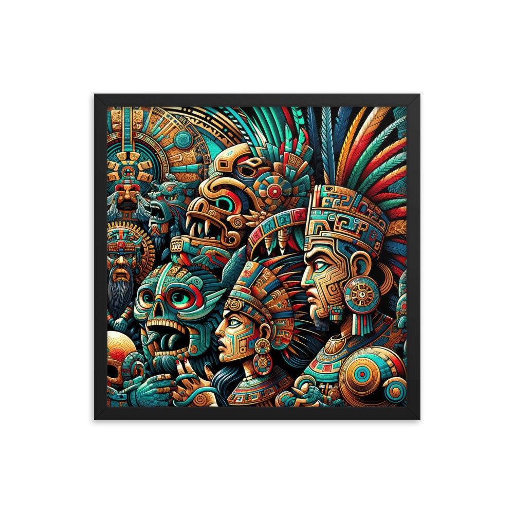 Aztec Gods | Mexica Gods | Wall Art | Home Decor | Pantheon Gods - Etsy