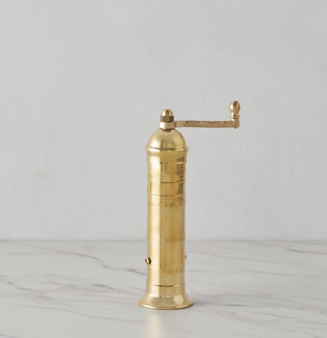 Greece Handmade Atlas Brass Pepper/salt Mill Grinder, Holiday Gifts ...