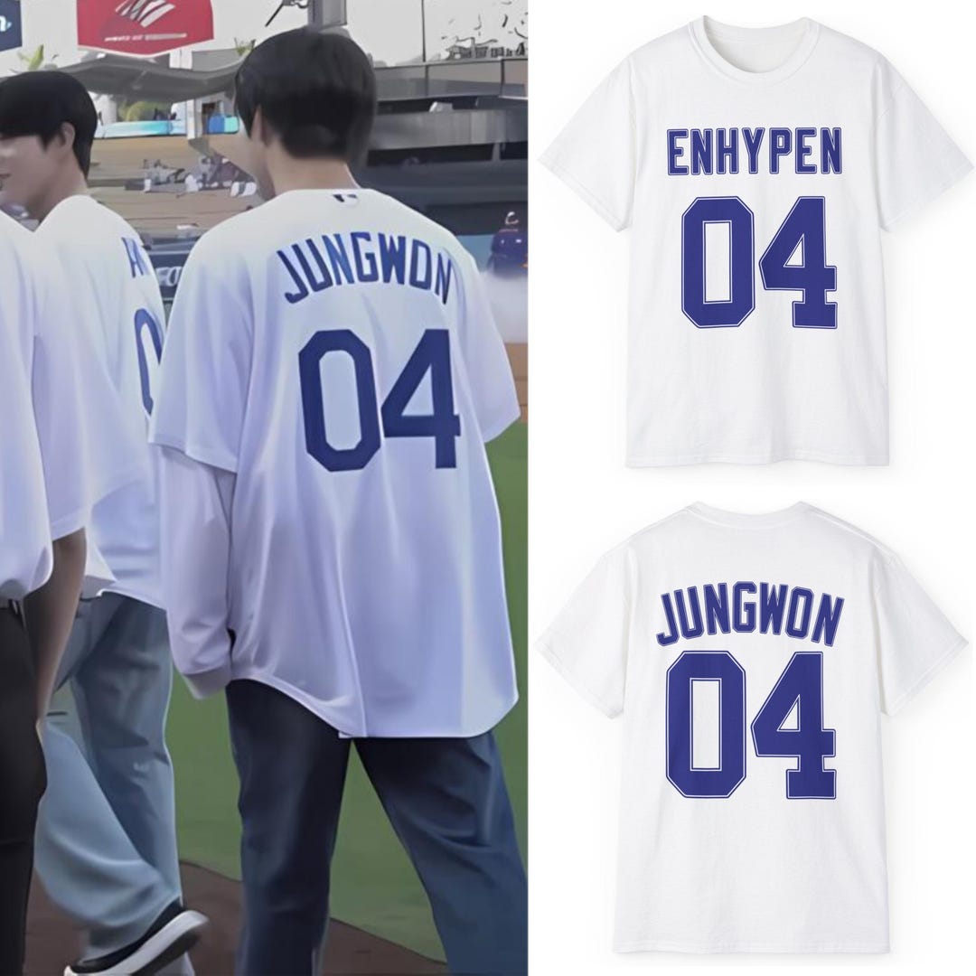 Enhypen Jungwon 04 Baseball Shirt, Jungwon Jersey Number, Enhypen ...
