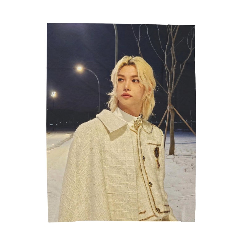 Felix Photo Blanket, Stray Kids Felix Velveteen Blanket, Custom Gift ...