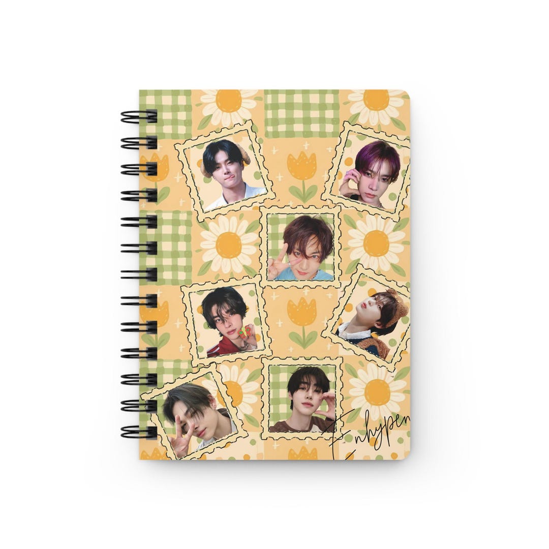 Enhypen Spiral Bound Journal, Enhypen Fan Gift, Enhypen Notebook ...
