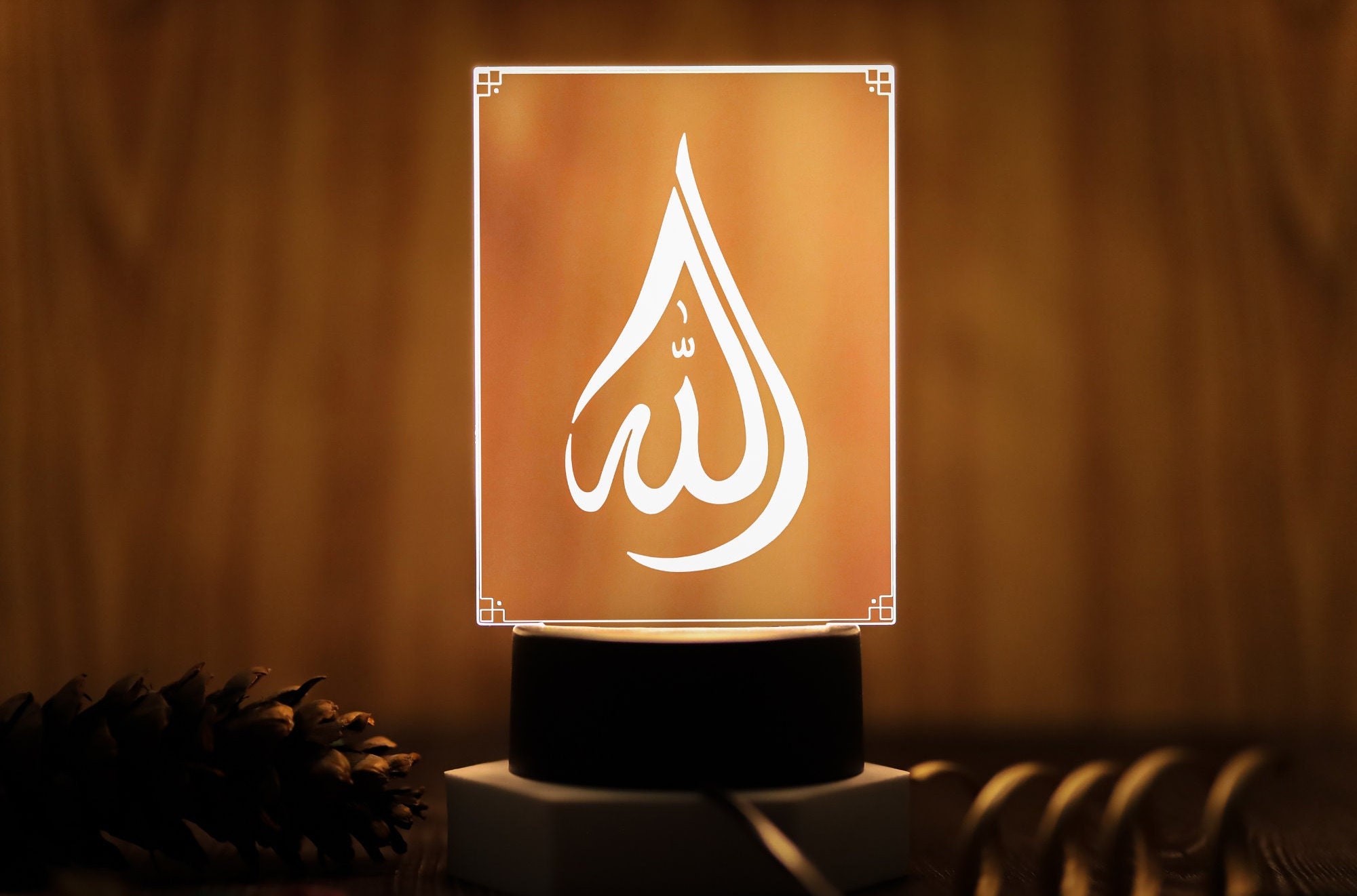 Islamic Art 3D Night Light Model, Islamic Decor, Modern Lamp, Muslim ...