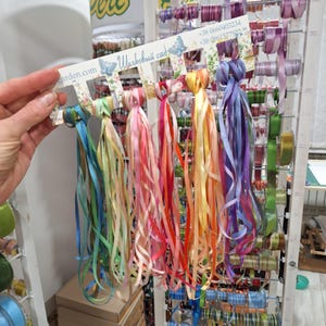 4mm Set 35 Meters Variegated Silk Ribbon, 100 % Pure Silk, Ribbon ...