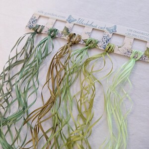 18 Meters Silk Ribbon 2mm Monochrome, 100 % Pure Silk, Ribbon ...