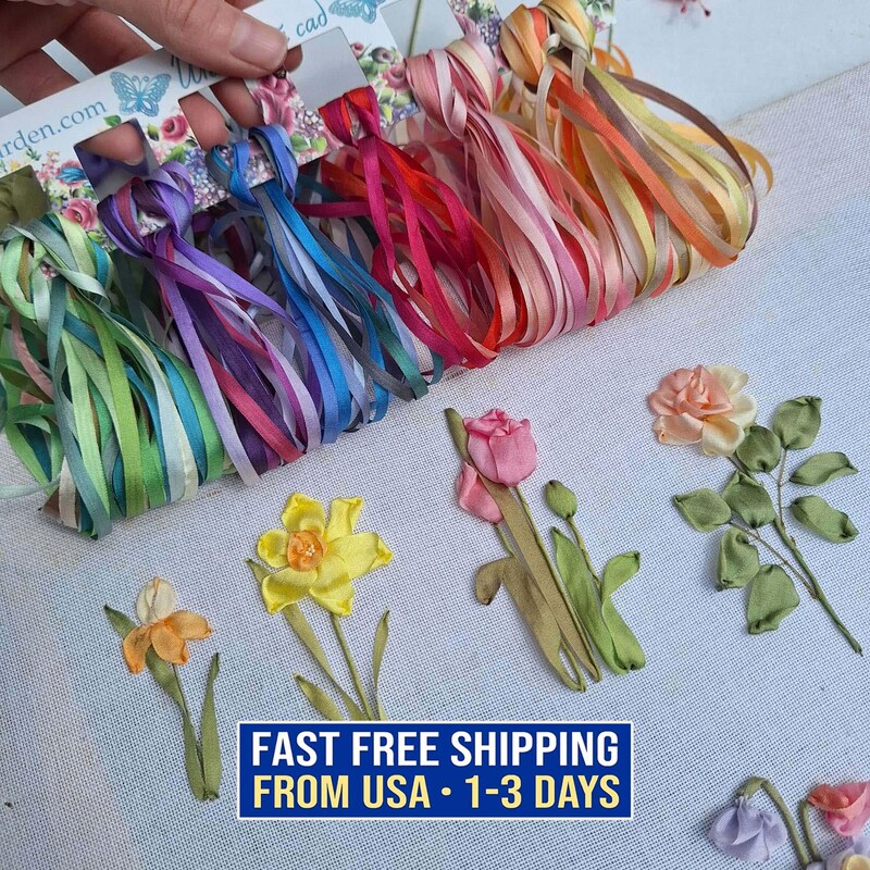 Silk Ribbon Embroidery Patterns - Etsy