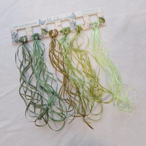 18 Meters Silk Ribbon 2mm Monochrome, 100 % Pure Silk, Ribbon ...