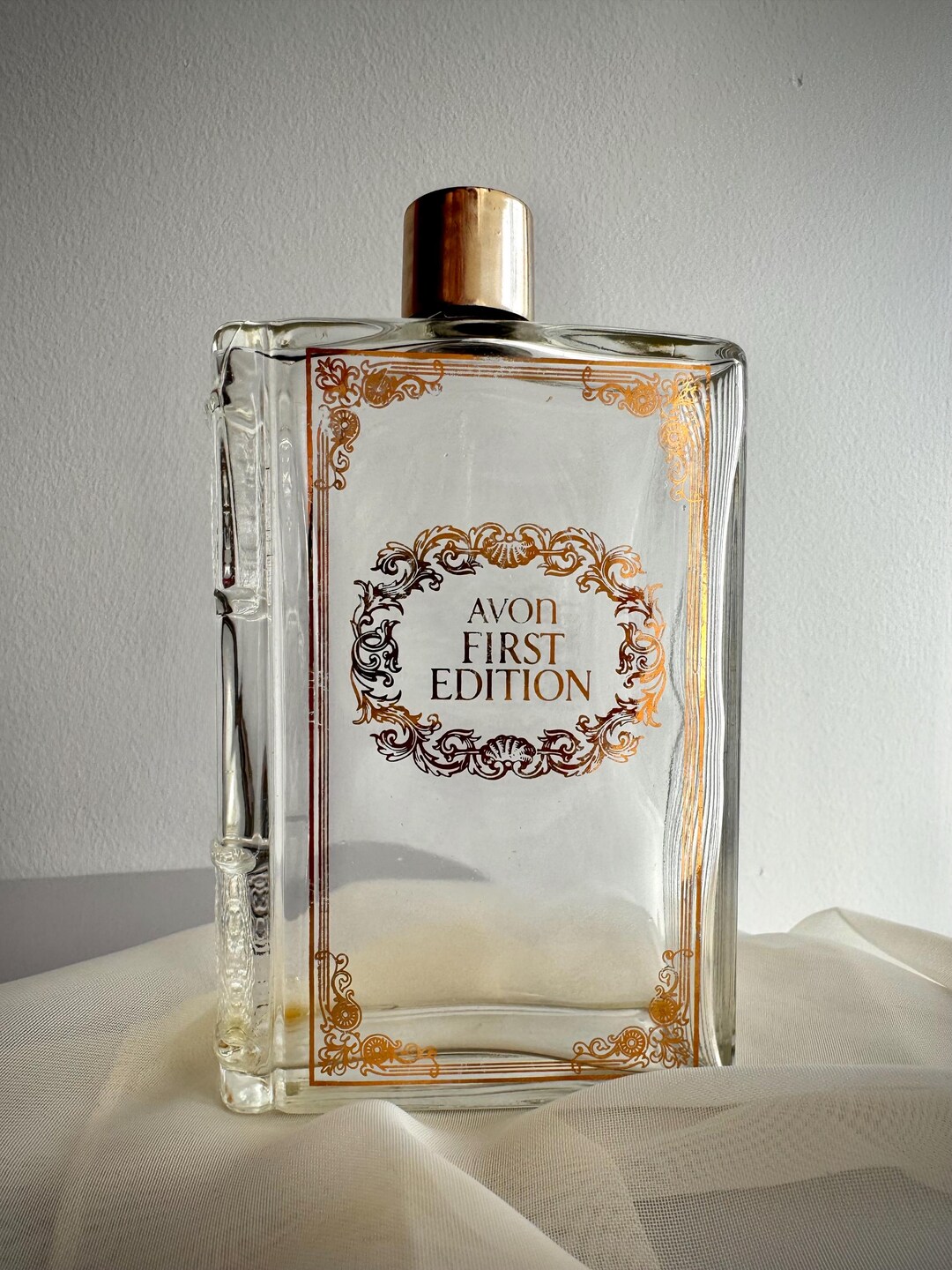 Vintage Avon Book Perfume Bottle “first Edition” – Gold Embellished ...