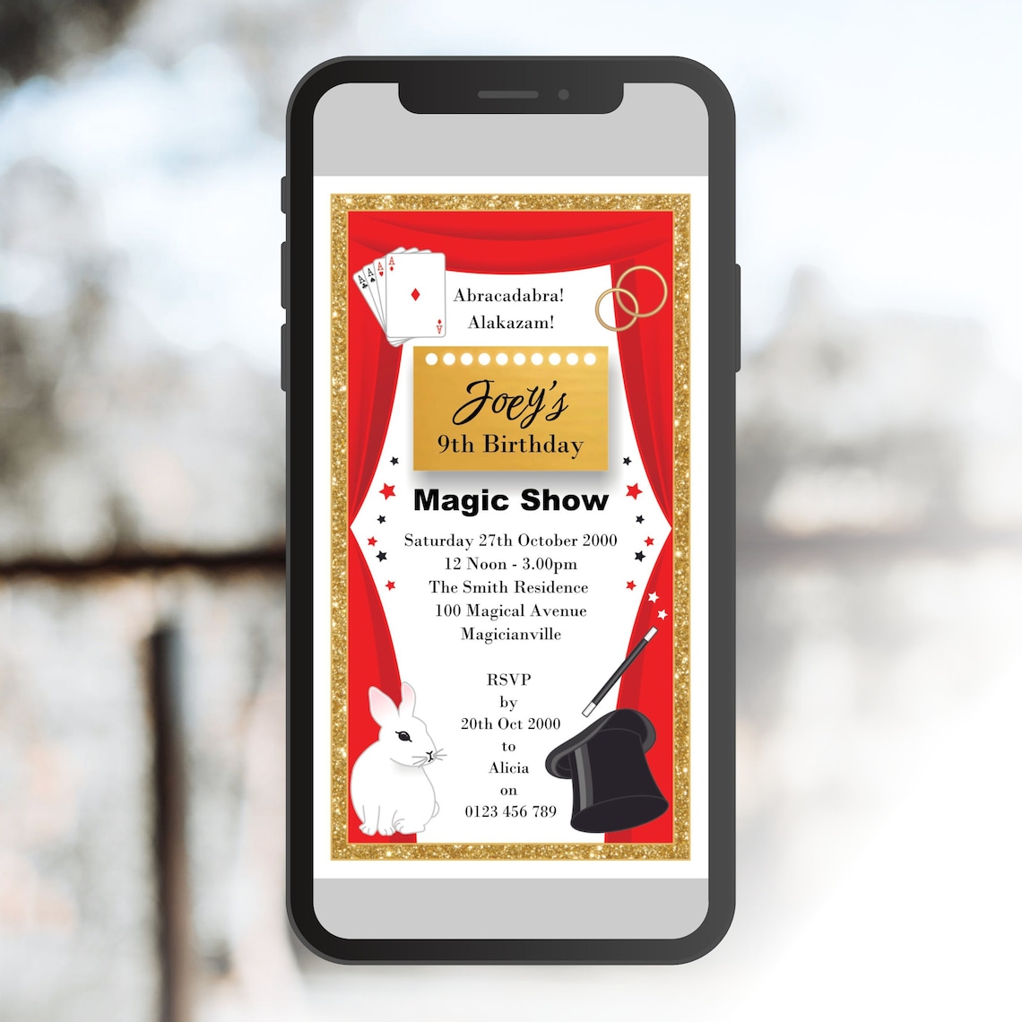 Magic Show Invitation Template ~ Inludes PDF File PLUS Access to Images ...