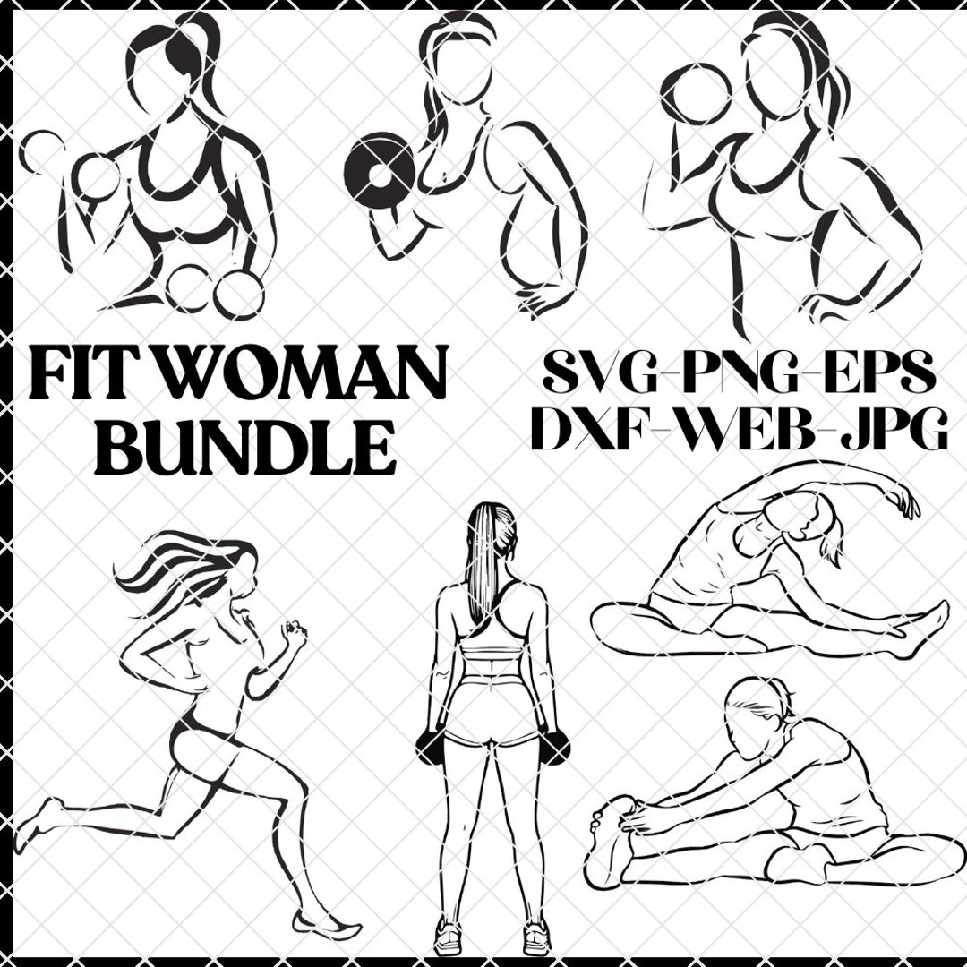 Woman Sport Svg\woman Fitness Svg\woman Fitness Svg Bundle\fitness Svg ...