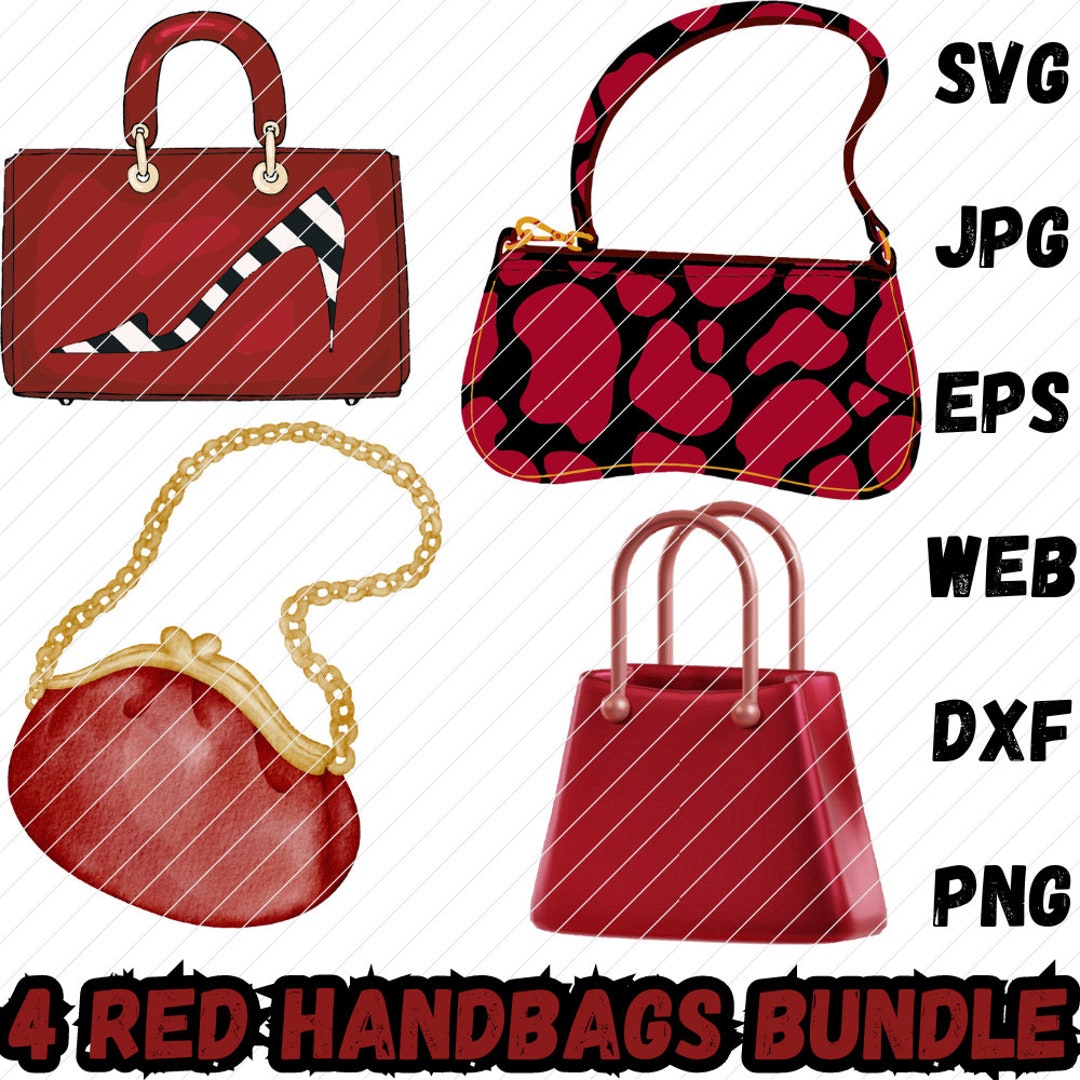 Handbag Svg Bundle\handbag Svg\red Handbag Svg\fashion Svg Bundle\woman ...
