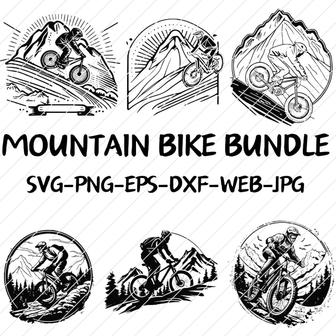 Mountain Bike Svg Bundle\mountain Biker Svg\mountain Bike Svg\mtb Svg ...