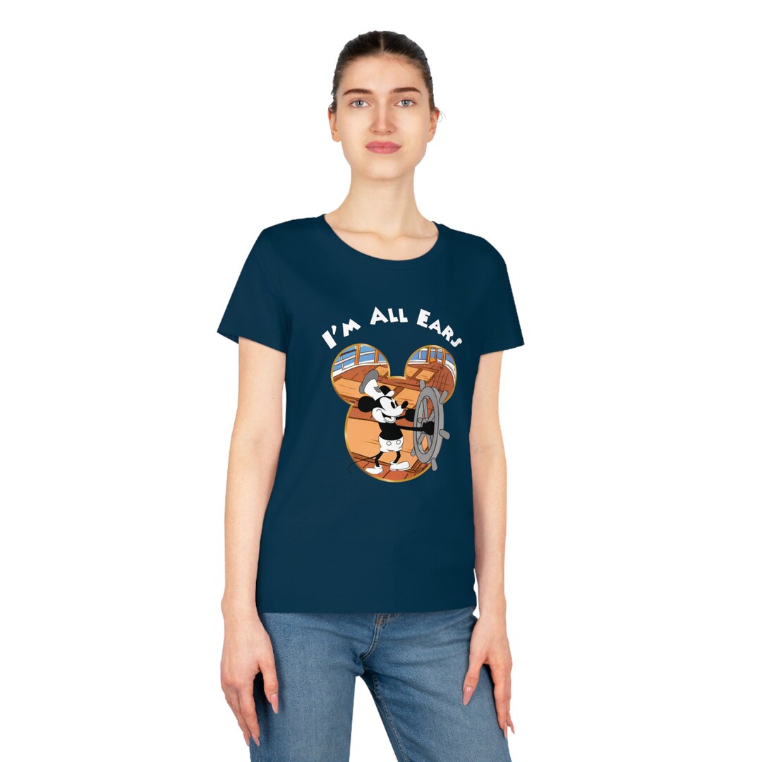 I'm All Ears Steamboat Willie Disney Women's Expresser T-shirt - Etsy