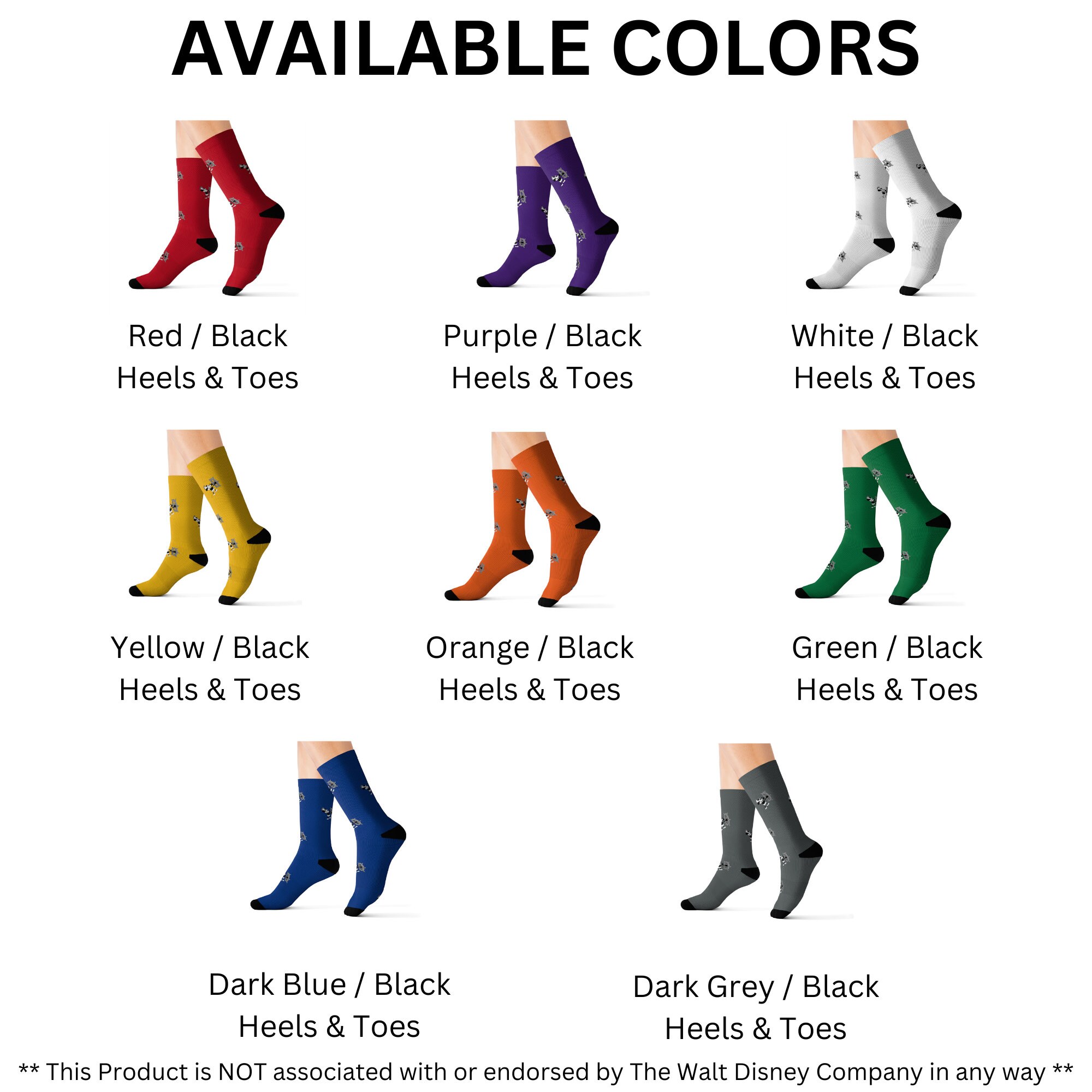 Steamboat Willie Socks Mickey Socks Disney Gift Socks Cartoon Character ...