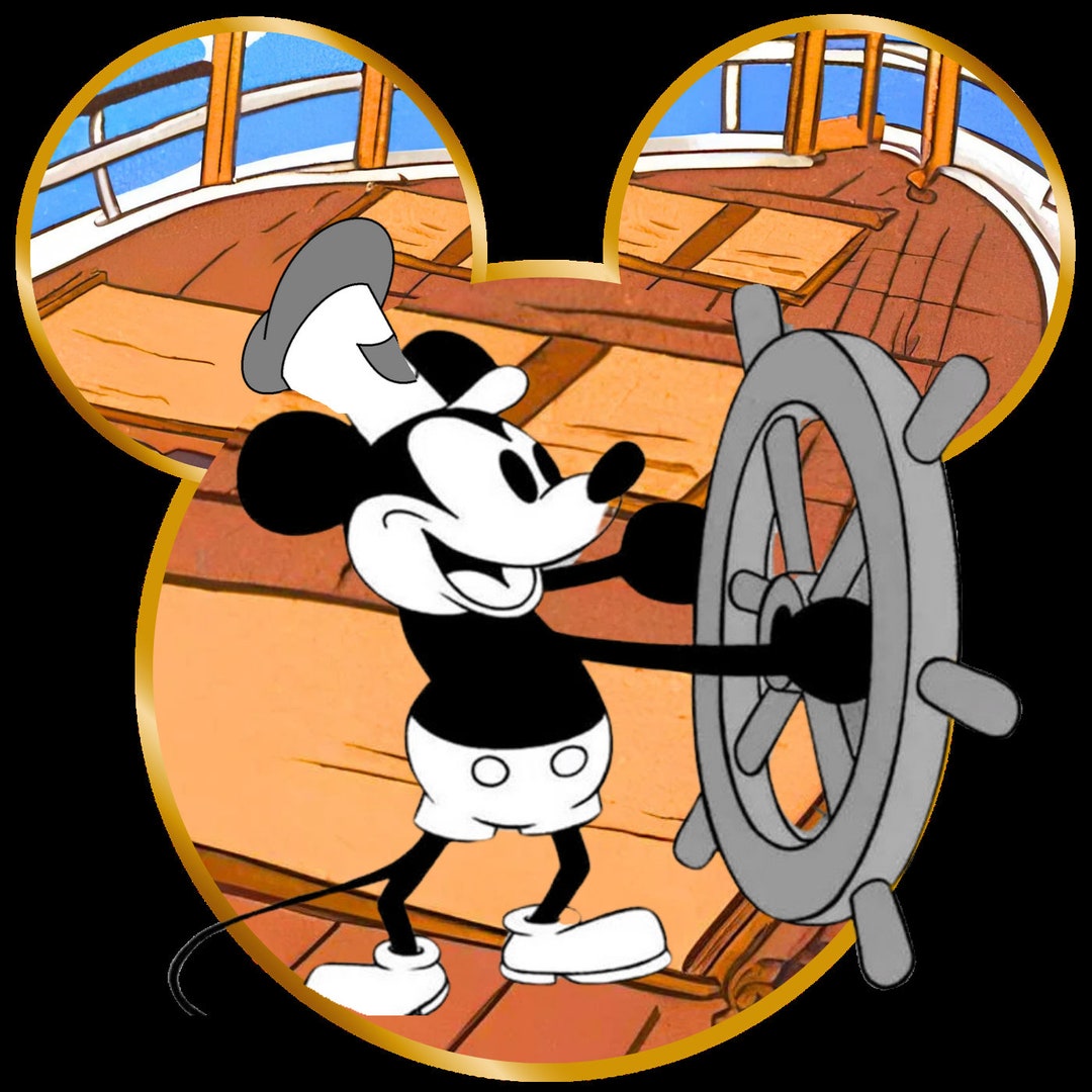 Steamboat Willie Sticker Mickey Mouse Stickers Kiss-cut Vinyl Disney ...