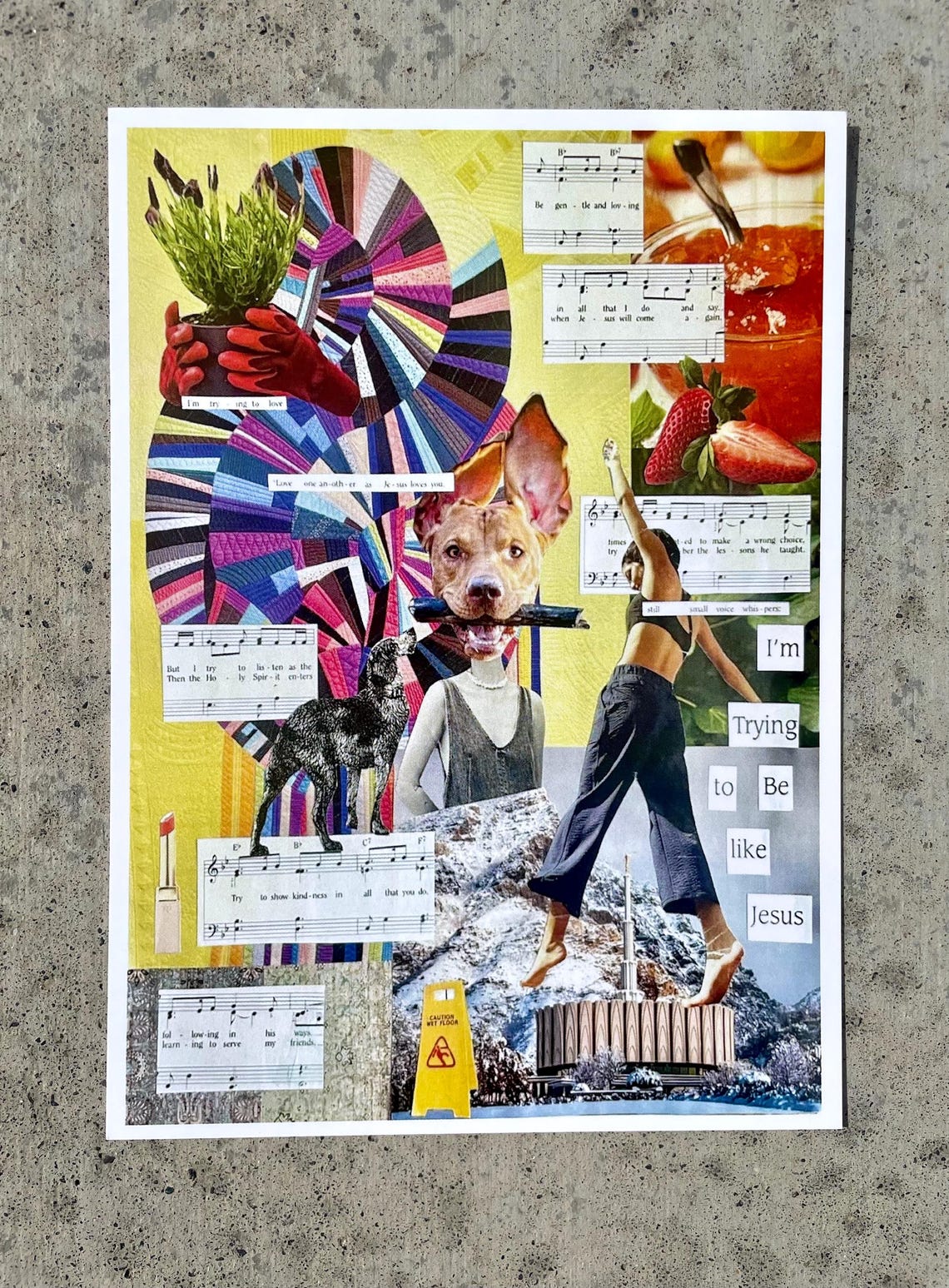 Ex-mormon Lds Hymn Collage Art Print | 5x7 Faith Deconstruction ...