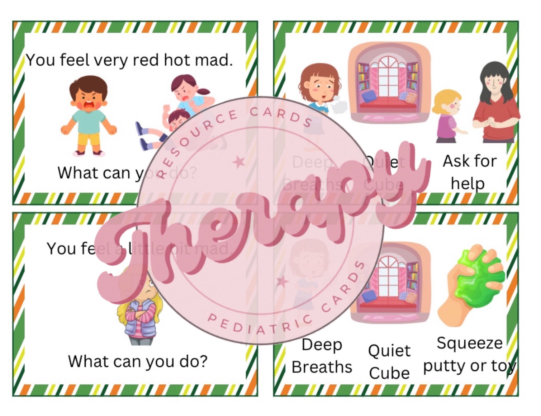 Emotional Regulation & Social Skills Deck - Little Kid *instant ...