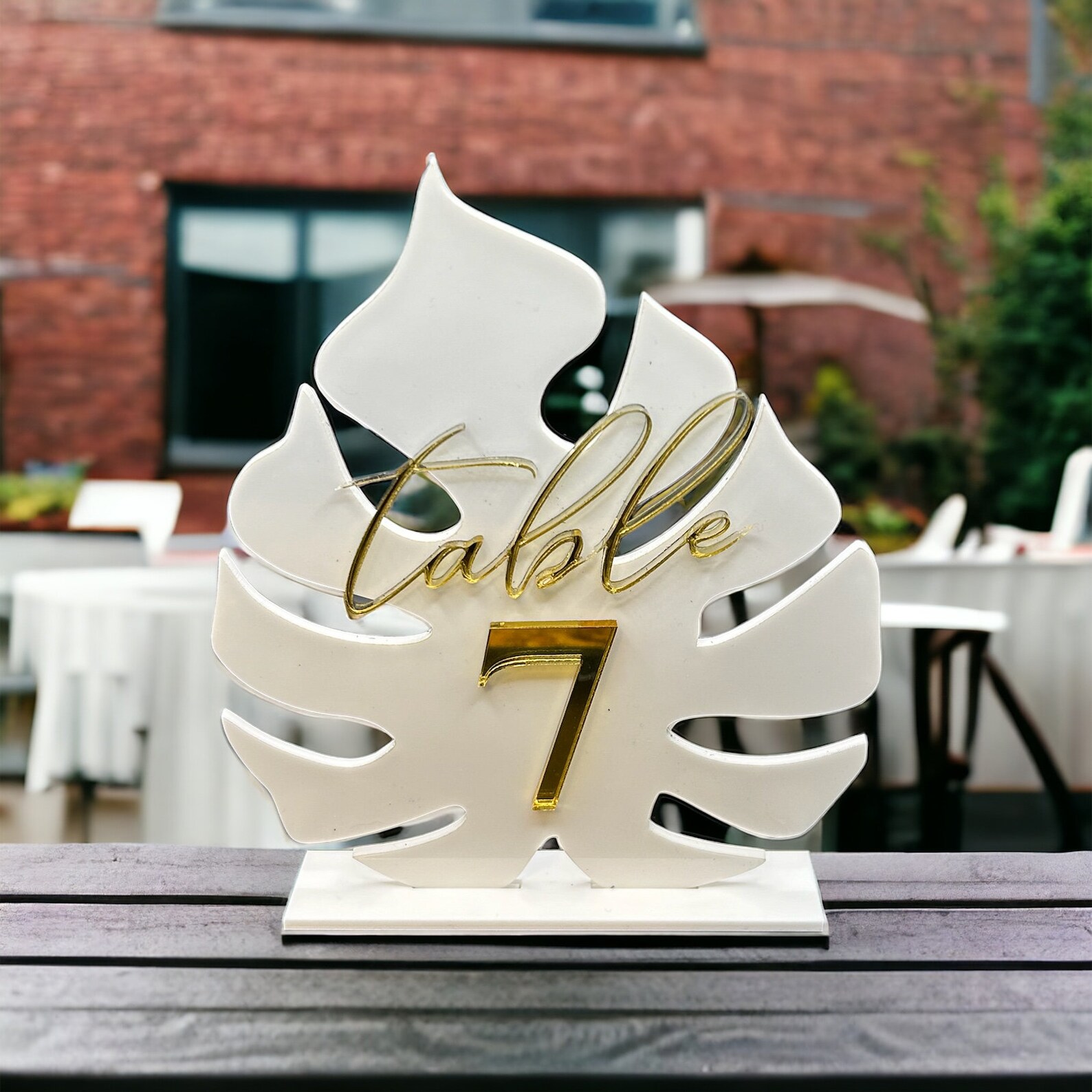 Monstera Leaf Table Numbers - Etsy