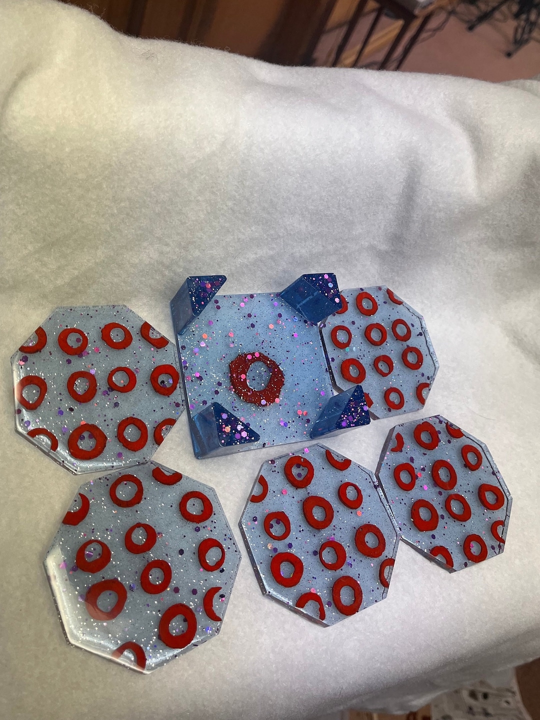 Phish Art Handmade Donut Coasters - Etsy