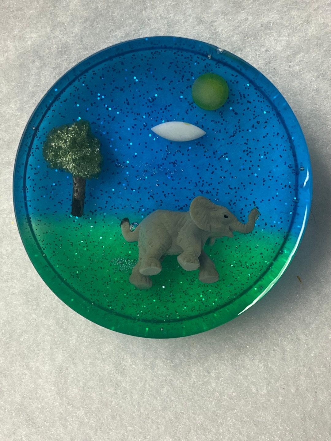 Baby Elephant Paperweight - Etsy