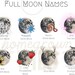 Full Moon Names Poster Homeschool Nature Study Home Learning Worksheet ...