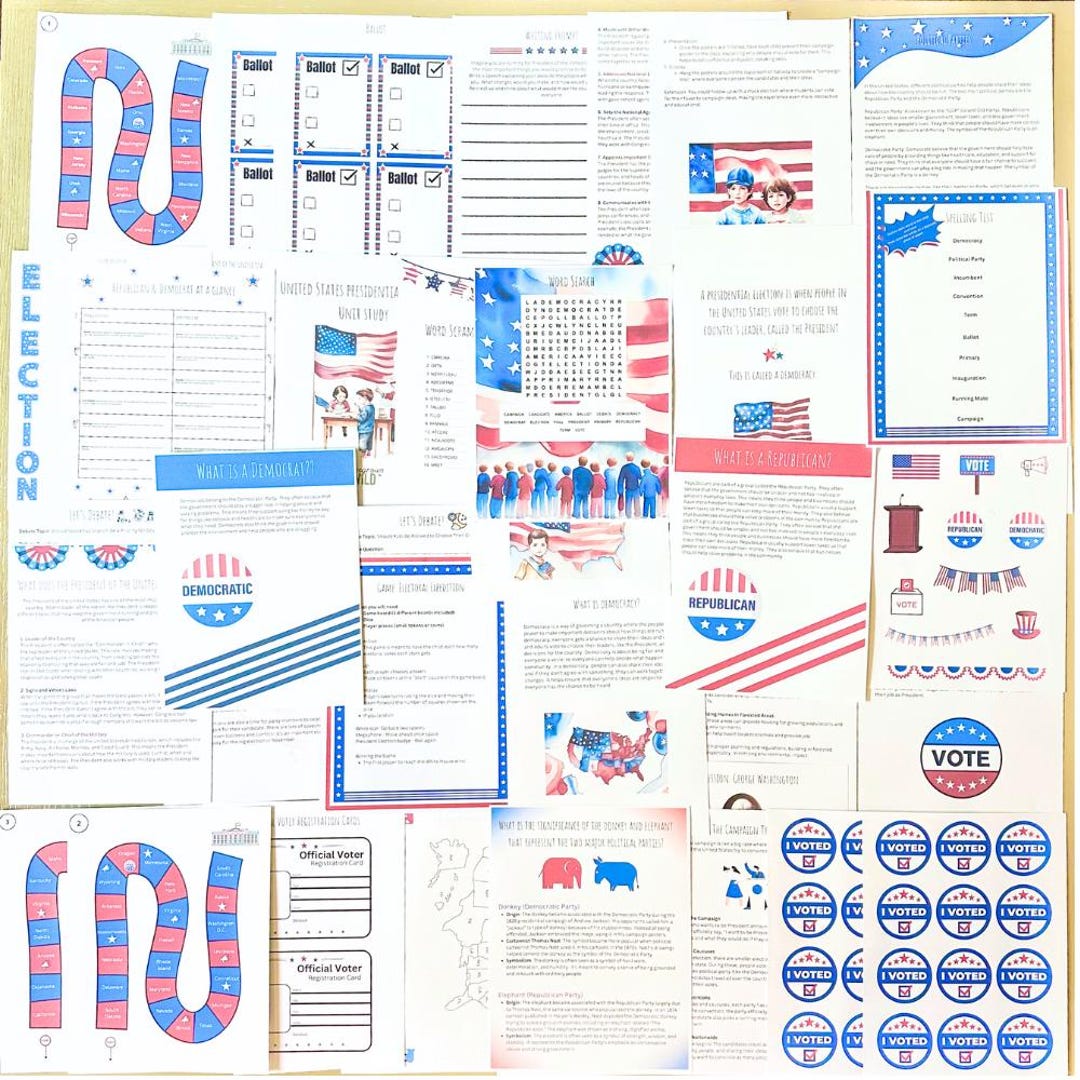 Presidential Election Unit Study | U.S. Election | Vote | Political ...