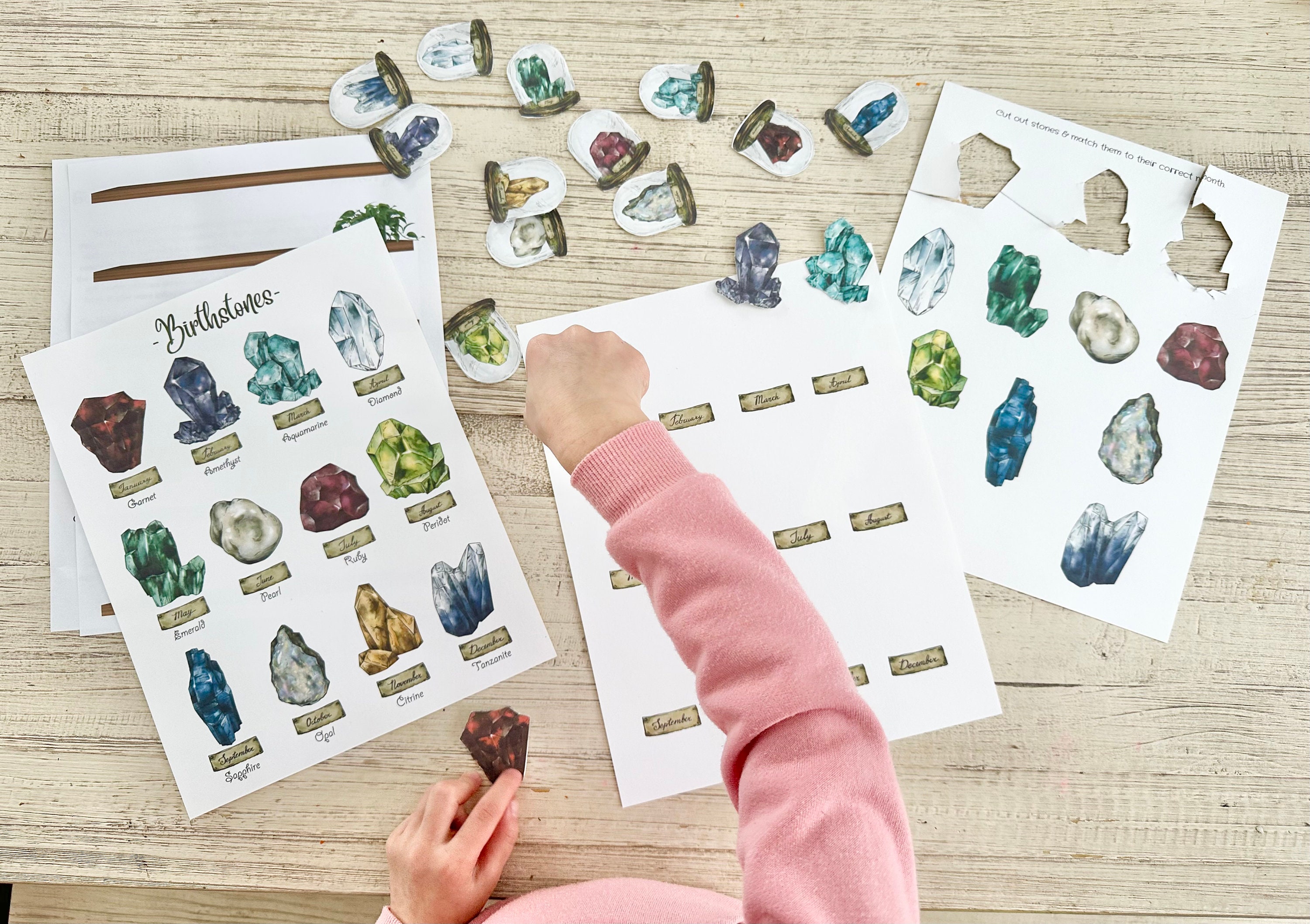 Birthstone Poster | Homeschool | Gemstones | Unit Study | Birthday ...