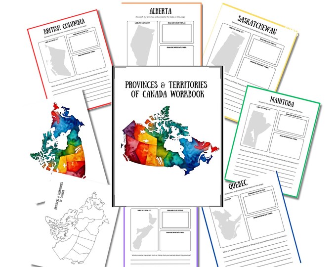 Canada Province Mini Booklets for Homeschool and Classroom Geography ...