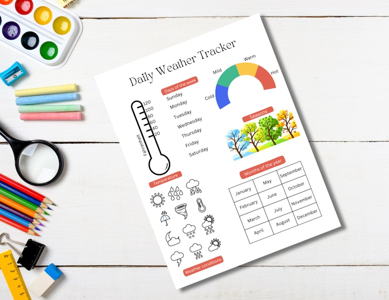 Meteorology Journal: Weather Tracker, Homeschool Guide (digital ...