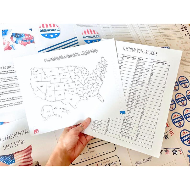 Presidential Election Unit Study: US Government, Homeschool (PDF ...