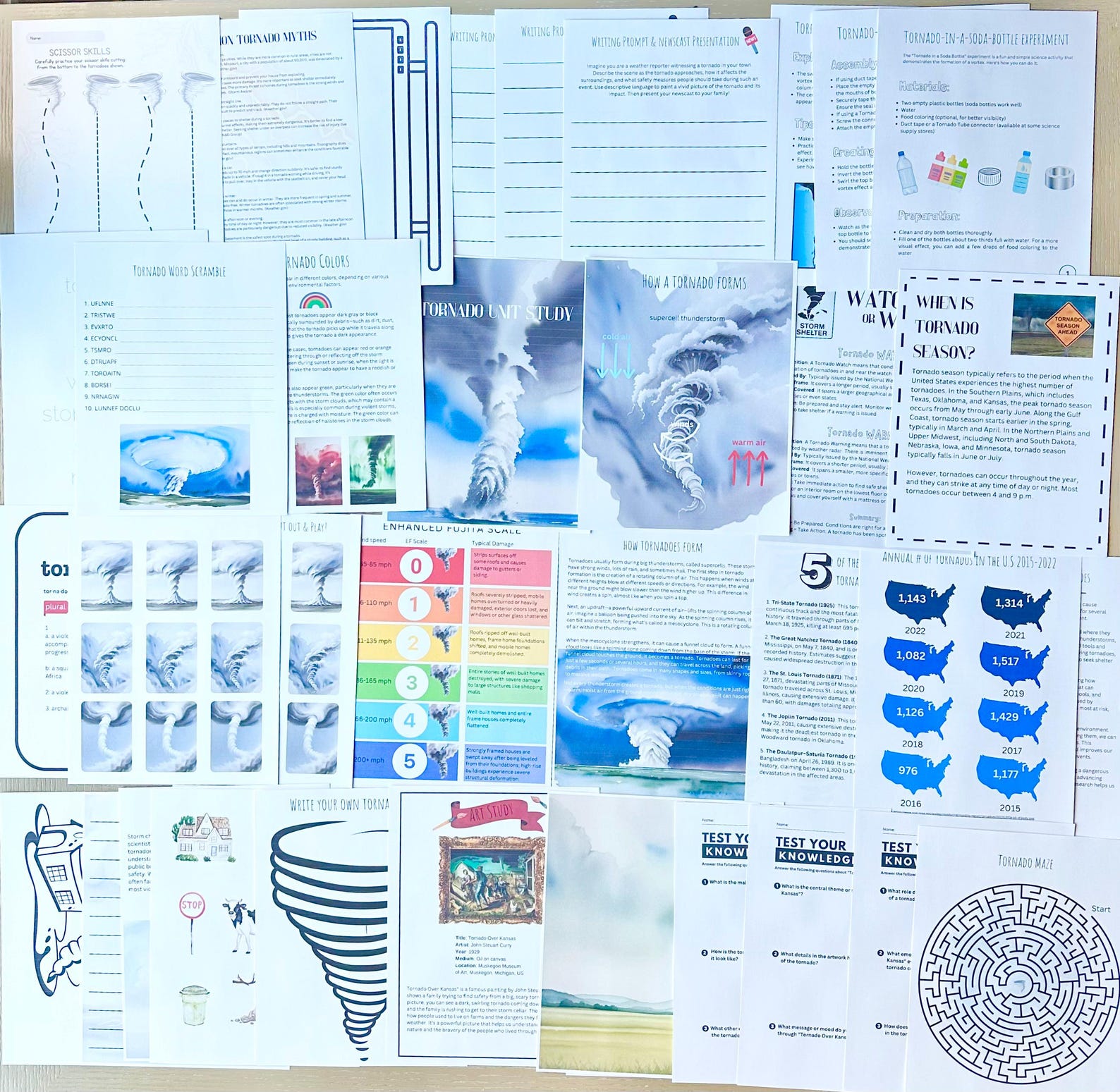 Tornado Unit Study | Extreme Weather | Natural Disaster | Twister ...