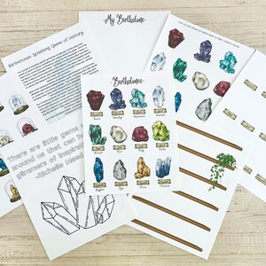 Birthstone Unit Study | Homeschool | Gemstones | Unit Study | Birthday ...