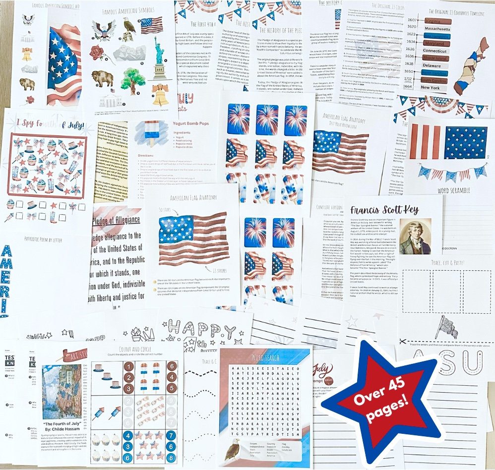 4th of July History Activity Pack | Independence Day | USA | American ...
