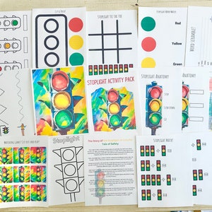 Stoplight Activity Pack | Preschool Kindergarten | Digital | Homeschool ...